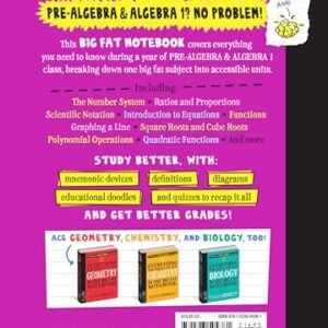 Everything You Need to Ace Pre-Algebra and Algebra I in One Big Fat Notebook (Big Fat Notebooks)