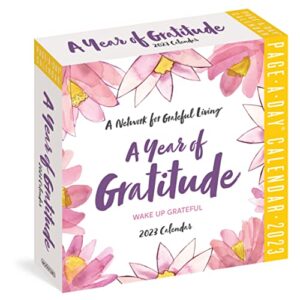 a year of gratitude page-a-day calendar 2023: wake up grateful