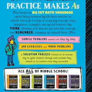 The Big Fat Middle School Math Workbook: 600 Math Practice Exercises (Big Fat Notebooks)