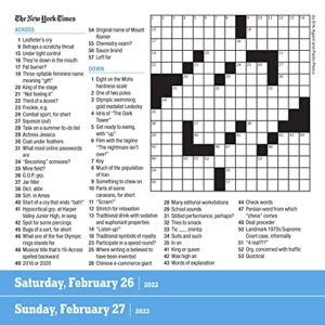 The New York Times Daily Crossword Page-A-Day Calendar for 2022: A Year of Crosswords to Challenge and Delight Crossword Lovers