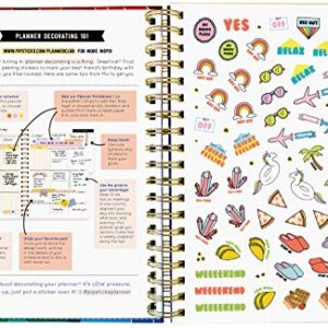 Stay Golden 17-Month Large Planner with 1000+ Stickers 2019-2020 (Pipsticks+Workman)