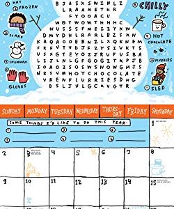 Kid's Awesome Activity Wall Calendar 2022: A year of pure fun, with no batteries included.