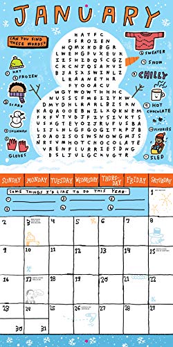 Kid's Awesome Activity Wall Calendar 2022: A year of pure fun, with no batteries included.