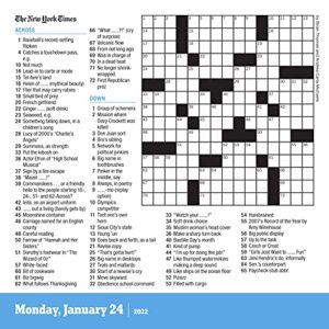 The New York Times Daily Crossword Page-A-Day Calendar for 2022: A Year of Crosswords to Challenge and Delight Crossword Lovers