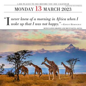 1,000 Places to See Before You Die Page-A-Day Calendar 2023: A Year of Travel