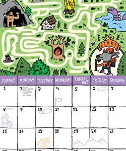 Kid's Awesome Activity Wall Calendar 2022: A year of pure fun, with no batteries included.