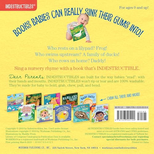 Indestructibles: Row, Row, Row Your Boat: Chew Proof · Rip Proof · Nontoxic · 100% Washable (Book for Babies, Newborn Books, Safe to Chew)