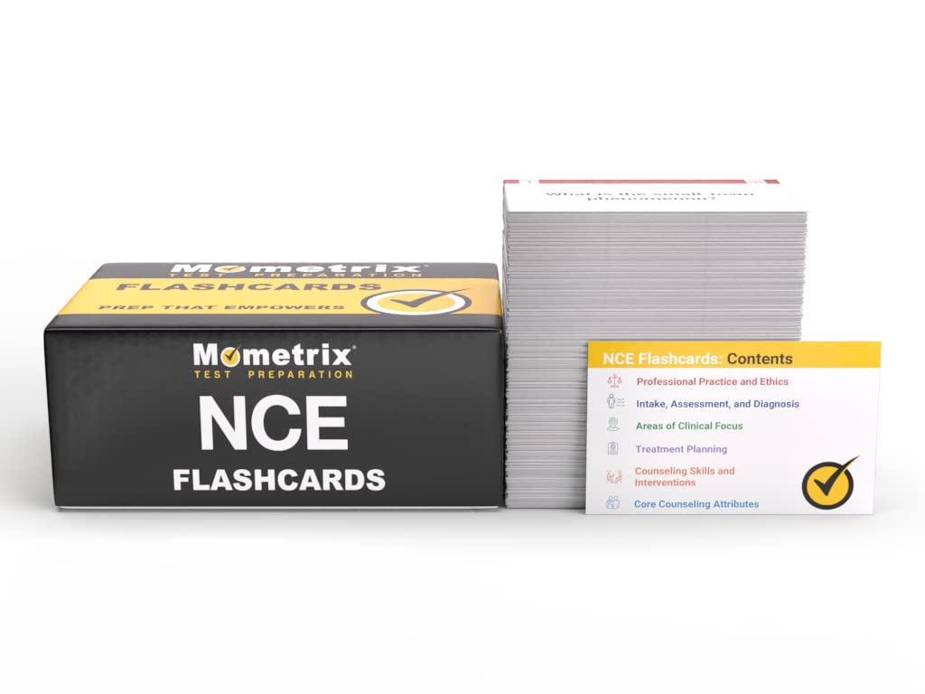 NCE Study Cards: NCE Exam Prep 2024-2025 with Practice Test Questions for the National Counselor Examination [Full Color Cards]