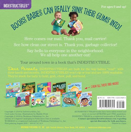 Indestructibles: My Neighborhood: Chew Proof · Rip Proof · Nontoxic · 100% Washable (Book for Babies, Newborn Books, Safe to Chew)