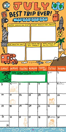 Kid's Awesome Activity Wall Calendar 2022: A year of pure fun, with no batteries included.