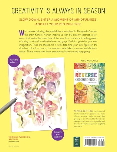 The Reverse Coloring Book™: Through the Seasons: The Book Has the Colors, You Make the Lines