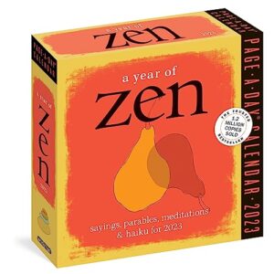 a year of zen page-a-day calendar 2023: sayings, parables, meditations & haiku for 2023