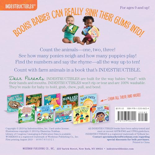 Indestructibles: Baby, Let's Count!: Chew Proof · Rip Proof · Nontoxic · 100% Washable (Book for Babies, Newborn Books, Safe to Chew)