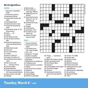 The New York Times Daily Crossword Page-A-Day Calendar for 2022: A Year of Crosswords to Challenge and Delight Crossword Lovers