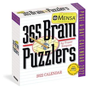 Mensa 365 Brain Puzzlers Page-A-Day Calendar 2022: A brain busting year of tough pangrams, word ladders, logic challenges, number sequences, and more.