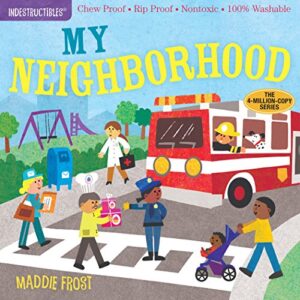 indestructibles: my neighborhood: chew proof · rip proof · nontoxic · 100% washable (book for babies, newborn books, safe to chew)