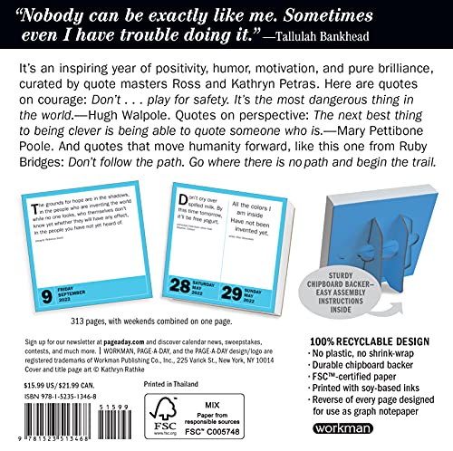 365 Smartest Things Ever Said! Page-A-Day Calendar 2022: An Inspiring Year of Positivity, Humor, Motivation, and Pure Brilliance.