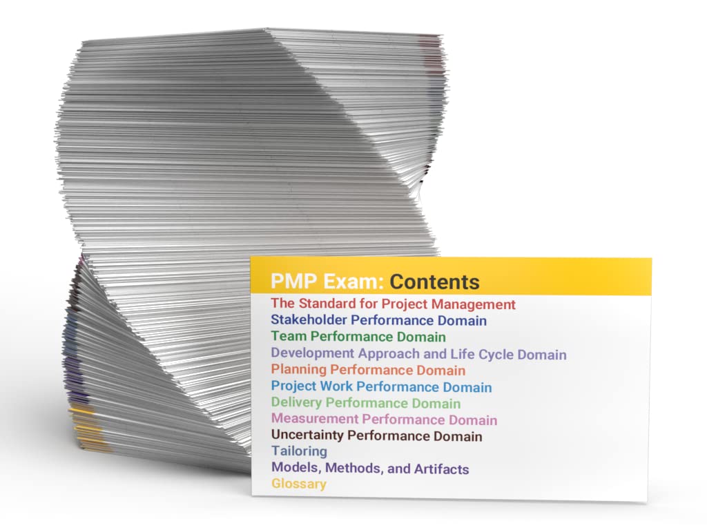 PMP Exam Prep 2024-2025: Project Management Study Cards for the PMBOK 7th Edition [Full Color Cards]