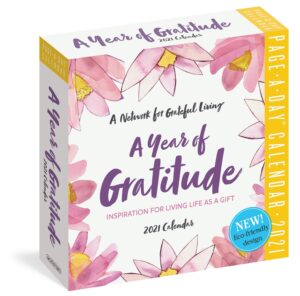 a year of gratitude page-a-day calendar 2021