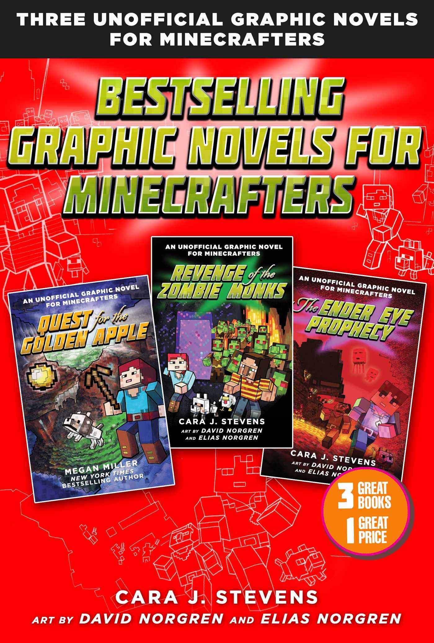 Bestselling Graphic Novels for Minecrafters (Box Set): Includes Quest for the Golden Apple (Book 1), Revenge of the Zombie Monks (Book 2), and The ... (Unofficial Graphic Novel for Minecrafters)