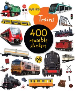 eyelike stickers: trains