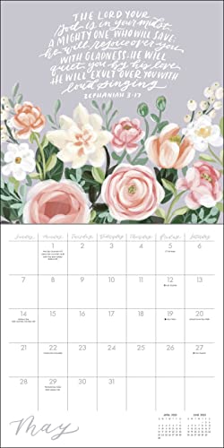 Scriptures and Florals 2023 Wall Calendar