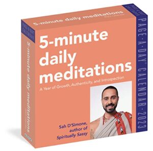 5-minute daily meditations page-a-day calendar 2023: a year of growth authenticity, and introspection