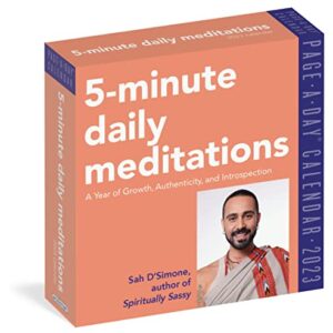 5-Minute Daily Meditations Page-A-Day Calendar 2023: A Year of Growth Authenticity, and Introspection