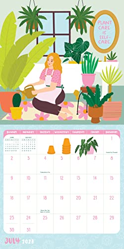 Plant Lady Wall Calendar 2023: More Plants, More Happiness