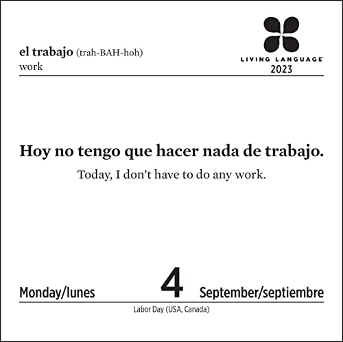 Living Language: Spanish 2023 Day-to-Day Calendar: Daily Phrase & Culture