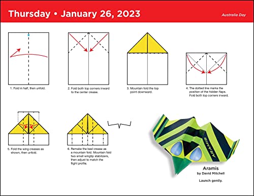 Paper Airplane 2023 Fold-A-Day Calendar