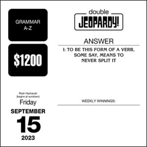 Jeopardy! 2023 Day-to-Day Calendar