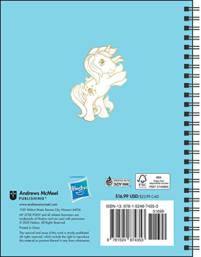 My Little Pony Retro 16-Month 2022-2023 Monthly/Weekly Planner Calendar