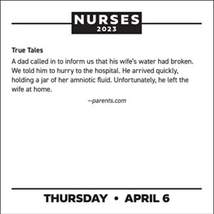 Nurses 2023 Day-to-Day Calendar: Jokes, Quotes, and Anecdotes