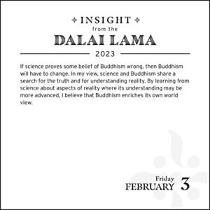 Insight from the Dalai Lama 2023 Day-to-Day Calendar