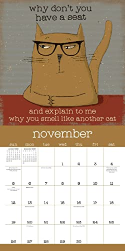 A Year of Snarky Cats 2023 Wall Calendar