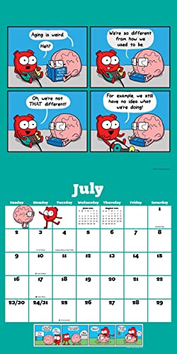 Heart and Brain 2023 Wall Calendar