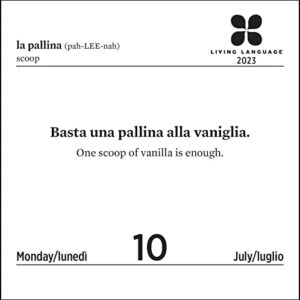 Living Language: Italian 2023 Day-to-Day Calendar: Daily Phrase & Culture