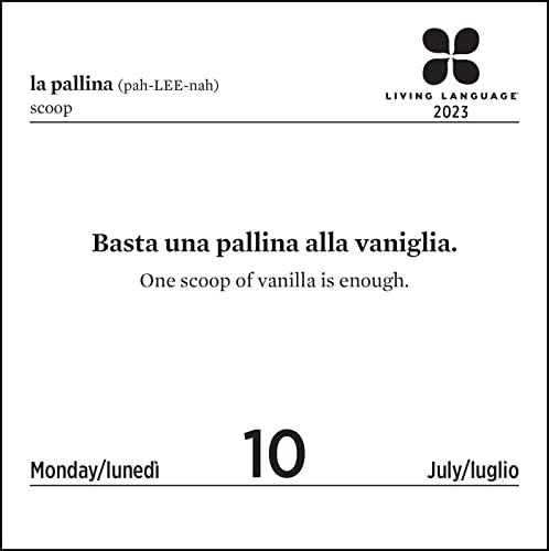 Living Language: Italian 2023 Day-to-Day Calendar: Daily Phrase & Culture