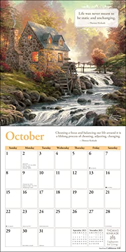 Thomas Kinkade Lightposts for Living 2023 Wall Calendar