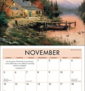 Thomas Kinkade Studios 2023 Deluxe Wall Calendar with Scripture