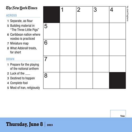 The New York Times Mini Crossword Page-A-Day Calendar for 2023: For Crossword Beginners and Puzzle Pros