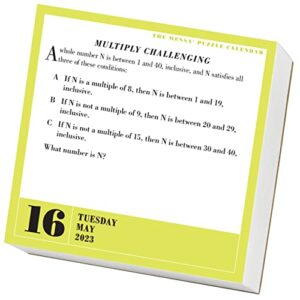 Mensa 365 Brain Puzzlers Page-A-Day Calendar 2023: Word Puzzles, Logic Challenges, Number Problems, and More