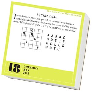 Mensa 365 Brain Puzzlers Page-A-Day Calendar 2023: Word Puzzles, Logic Challenges, Number Problems, and More