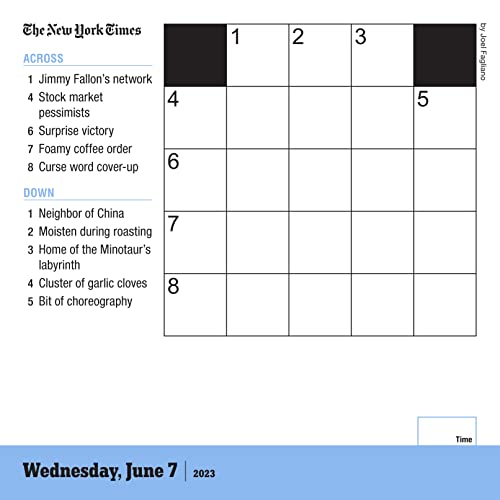 The New York Times Mini Crossword Page-A-Day Calendar for 2023: For Crossword Beginners and Puzzle Pros