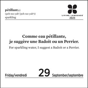 Living Language: French 2023 Day-to-Day Calendar: Daily Phrase & Culture