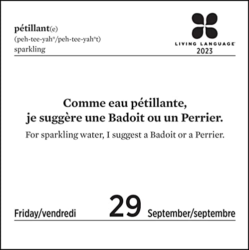 Living Language: French 2023 Day-to-Day Calendar: Daily Phrase & Culture