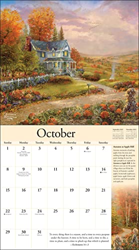 Thomas Kinkade Special Collector's Edition with Scripture 2023 Deluxe Wall Calen: Hometown Memories