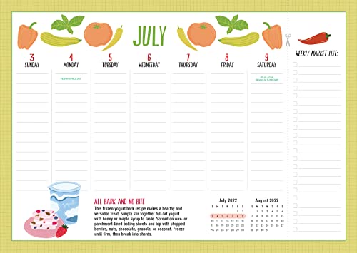 The Kitchen Companion Page-A-Week Calendar 2023: Magnetic - Perfect for the Fridge, Wall, or Desk