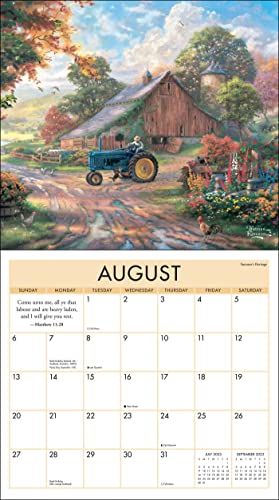 Thomas Kinkade Studios 2023 Deluxe Wall Calendar with Scripture